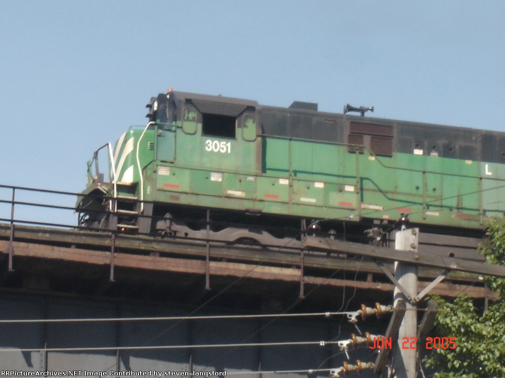 LS&I ENGINE # 3051 AT THE DOCK
